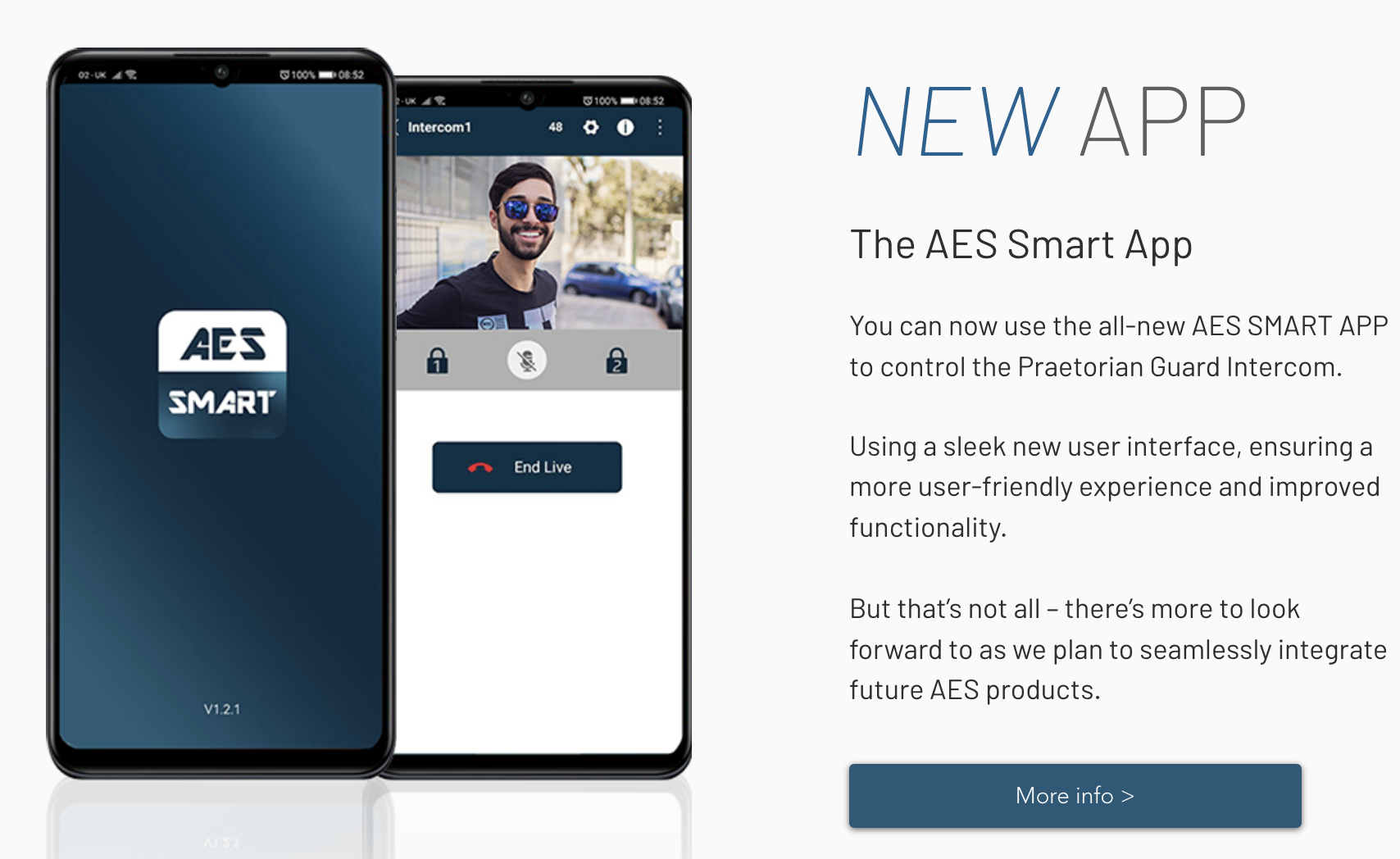 AES Praetorian Guard 4G Video Intercom with Keypad | Gate Motors UK