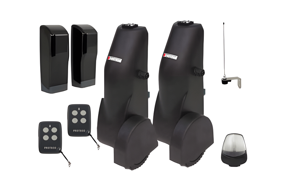 Proteco Wheeler - 230v Wheeled Double Swing Gate Kit | Gate Motors UK